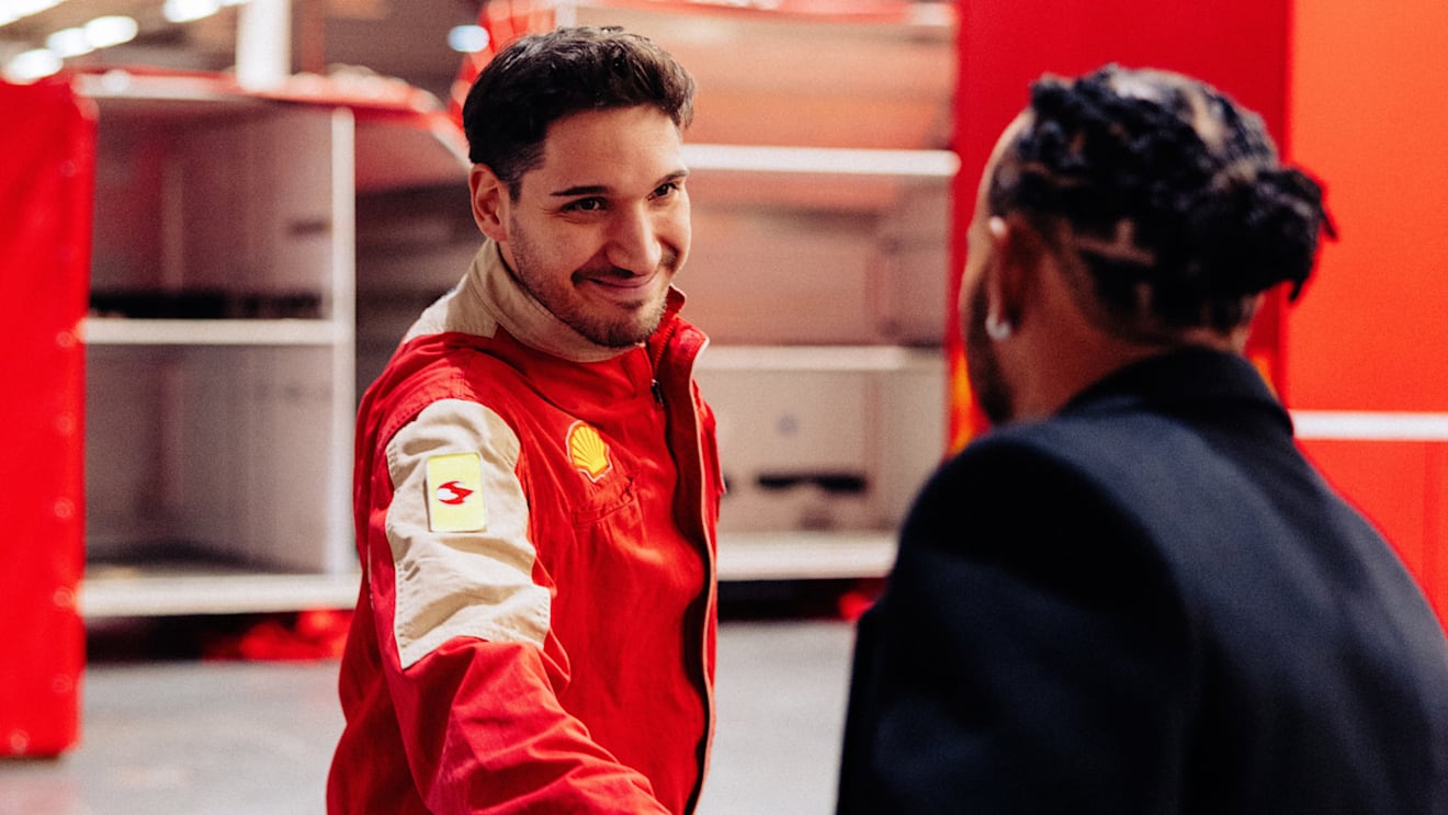 IN PHOTOS: Lewis Hamilton soaks up his first day as a Ferrari driver at Maranello | Formula 1®